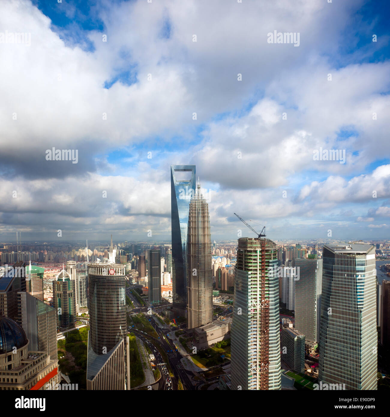 View city lujiazui financial district hi-res stock photography and ...