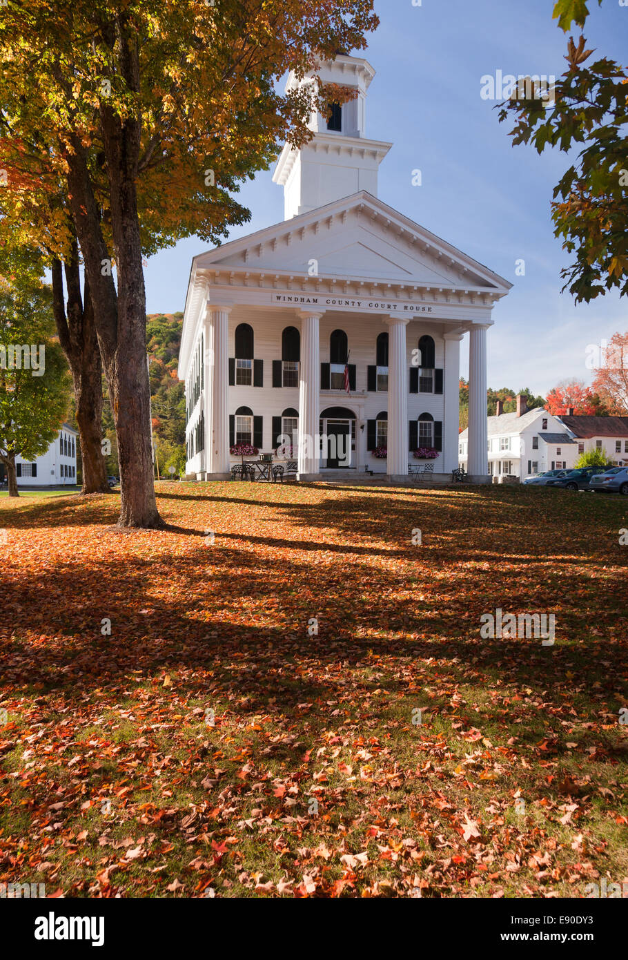 Windham Court house in Fall Stock Photo - Alamy
