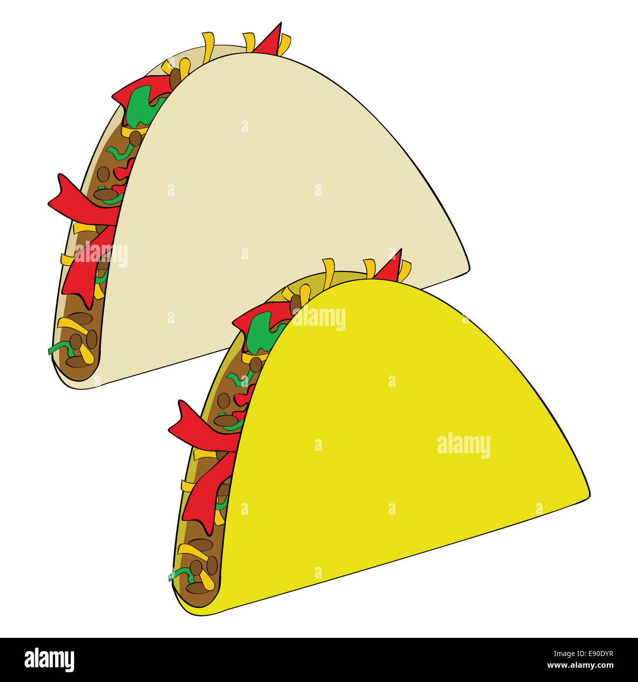 Hot tacos Cut Out Stock Images & Pictures - Alamy