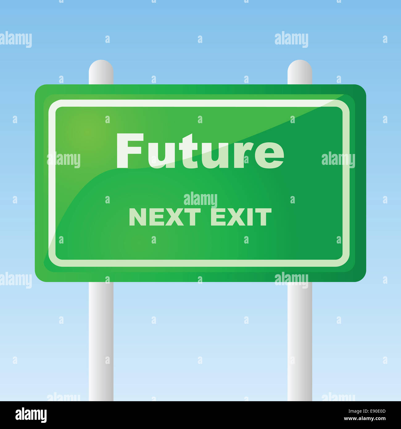 Future traffic sign Stock Photo - Alamy