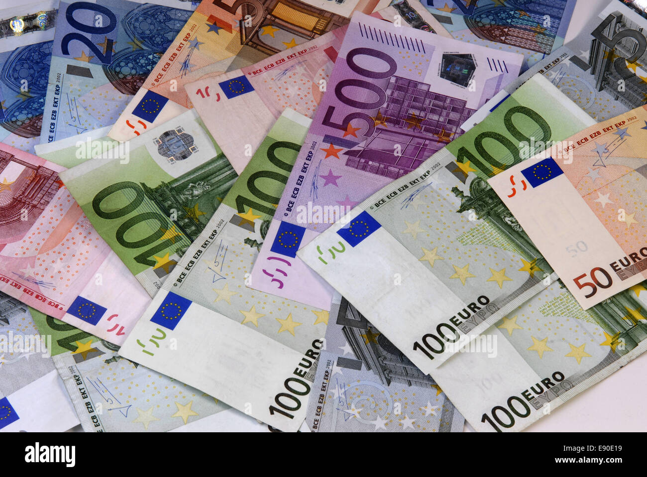 Eurobills Stock Photo - Alamy