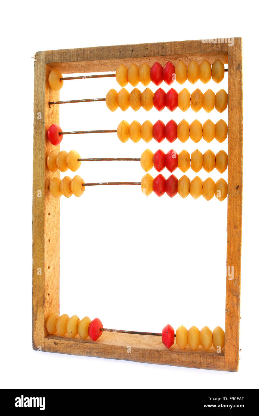 Old wooden abacus Stock Photo - Alamy