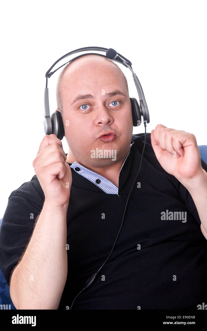 Easily listen to music Stock Photo - Alamy