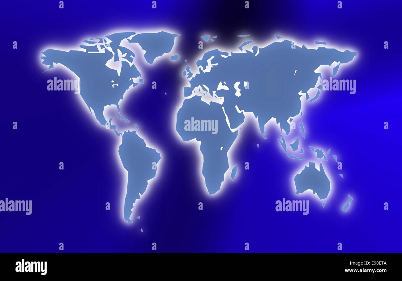 Global Map Light Background