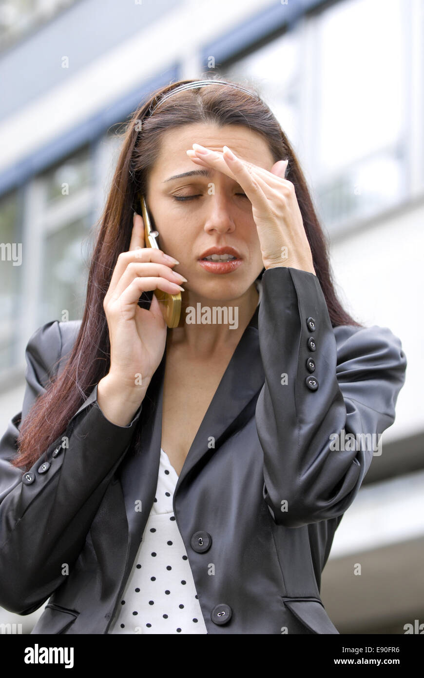 Young woman phoning Stock Photo - Alamy