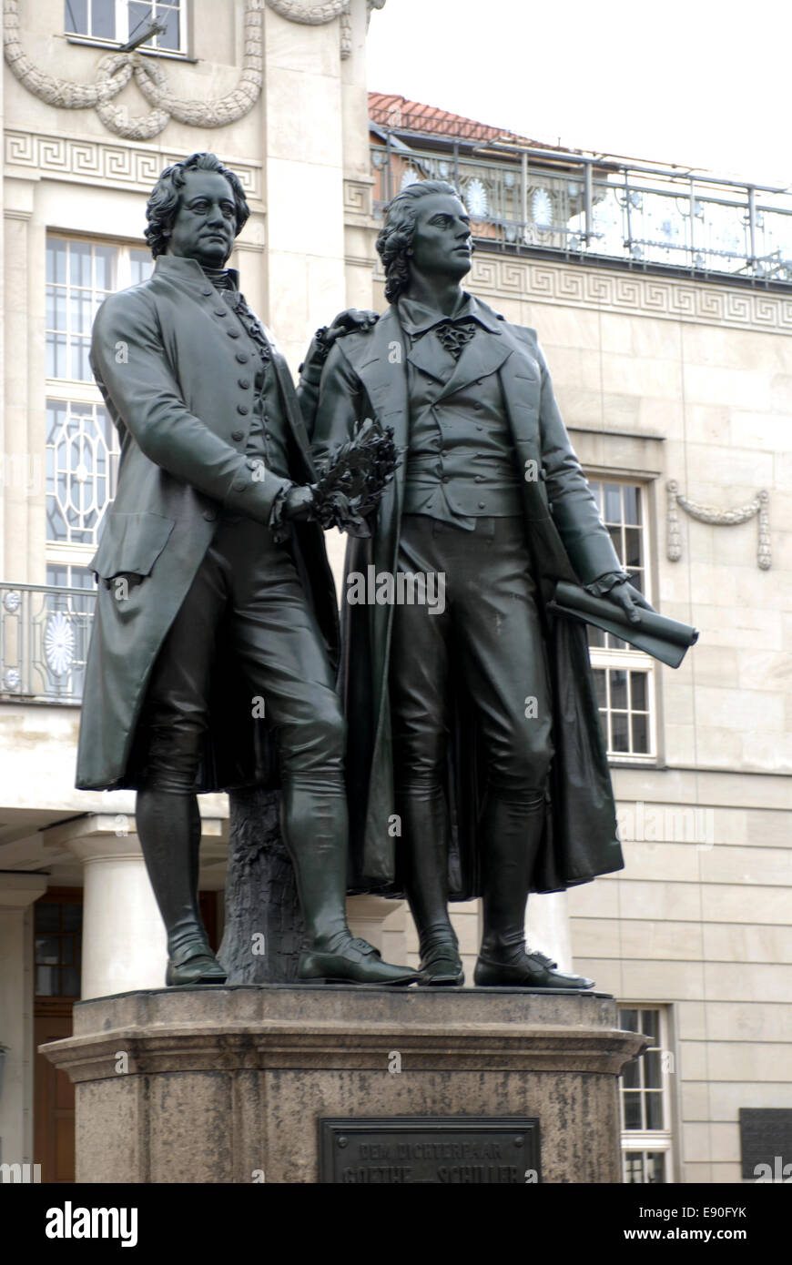 Goethe and Schiller Stock Photo - Alamy