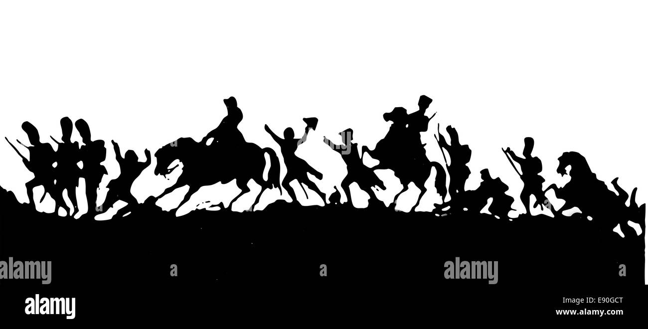illustration to old-time army Stock Photo - Alamy