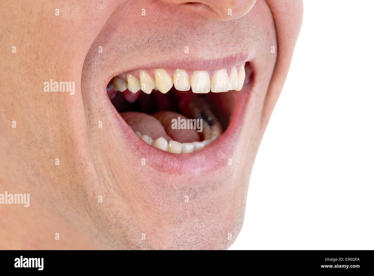 Mund offen lachen hi-res stock photography and images - Alamy