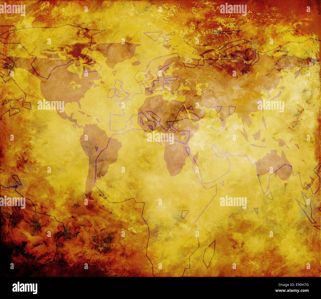 World map collage hi-res stock photography and images - Alamy