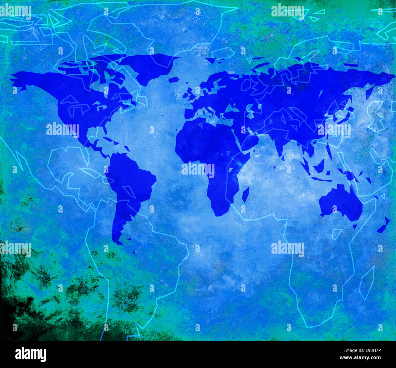 World map collage hi-res stock photography and images - Alamy