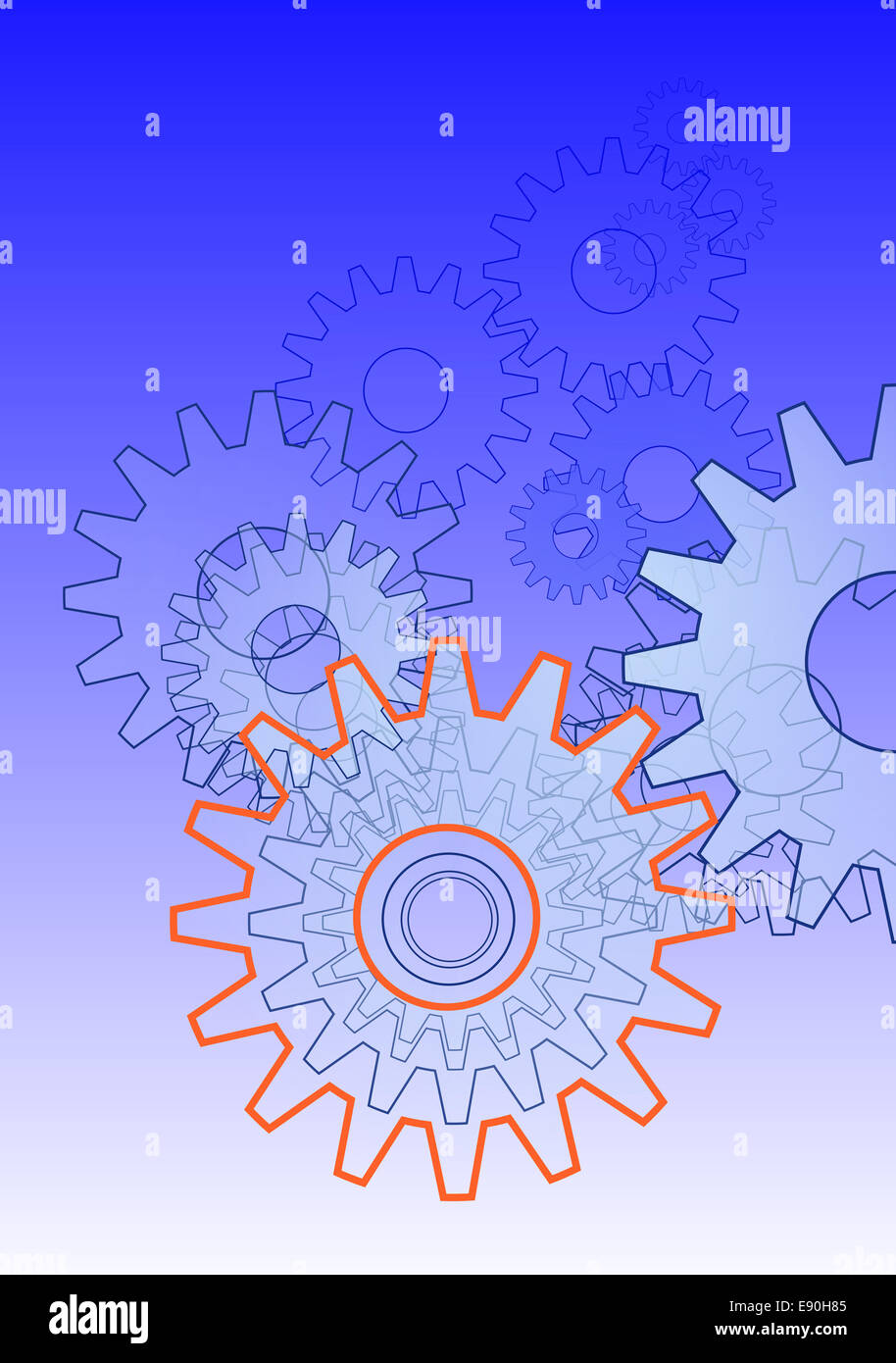 Gears background hi-res stock photography and images - Alamy