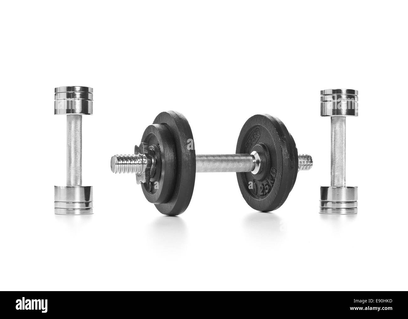 Dumbbell Black and White Stock Photos & Images - Alamy
