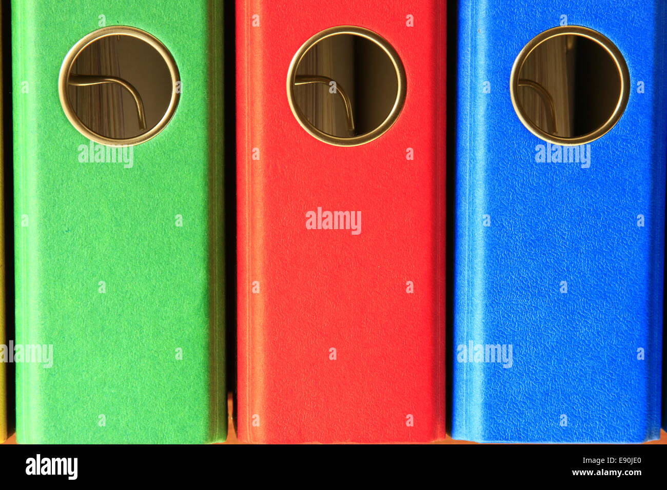 Coloured folders hi-res stock photography and images - Alamy