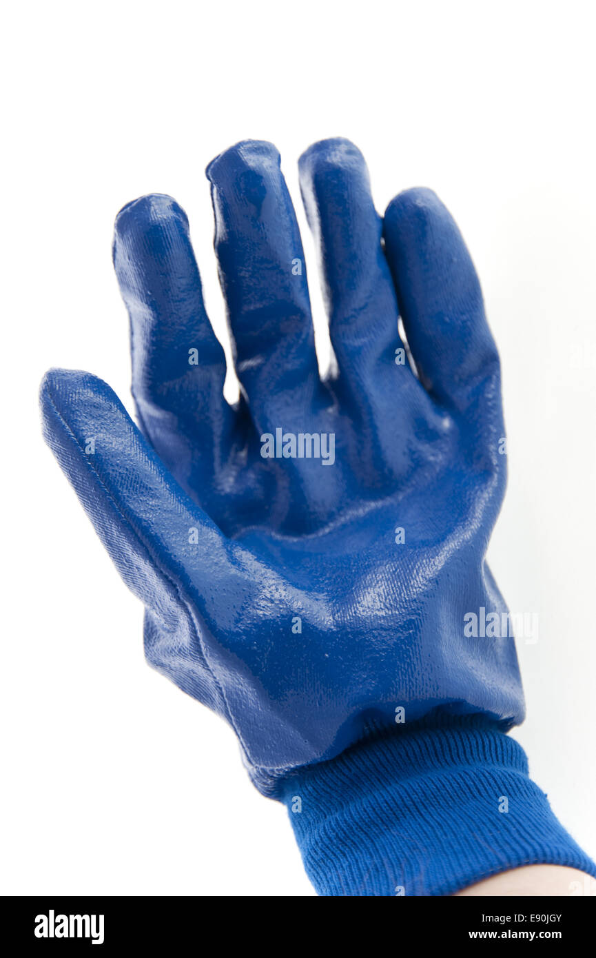 Worker in isolated rubber glove hi-res stock photography and images - Alamy