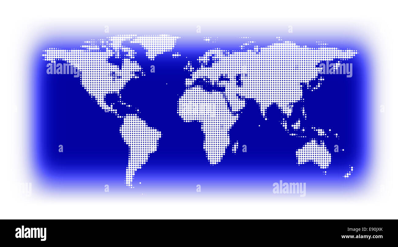 world map illustration Stock Photo - Alamy