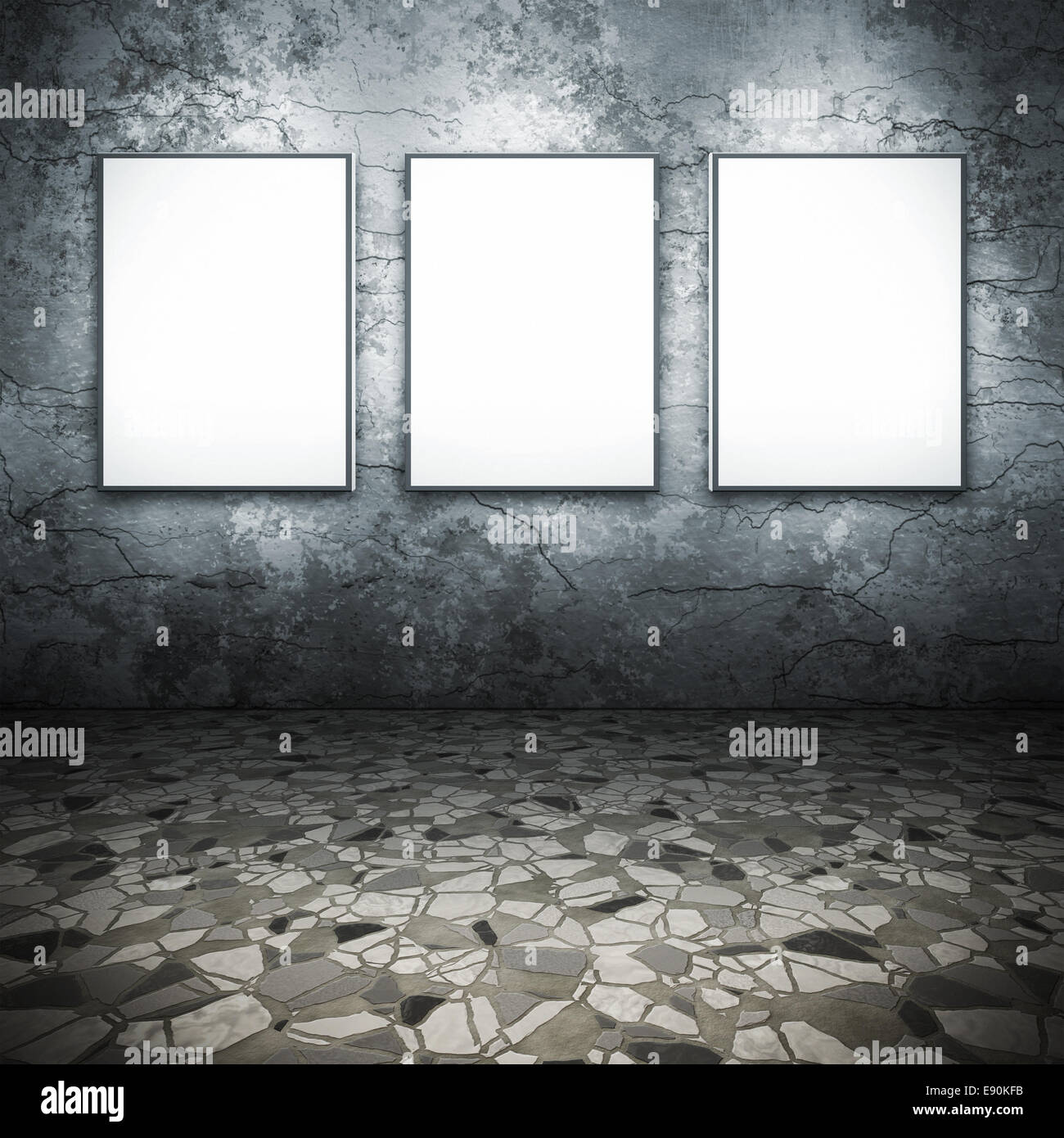 3 frames wall hi-res stock photography and images - Alamy