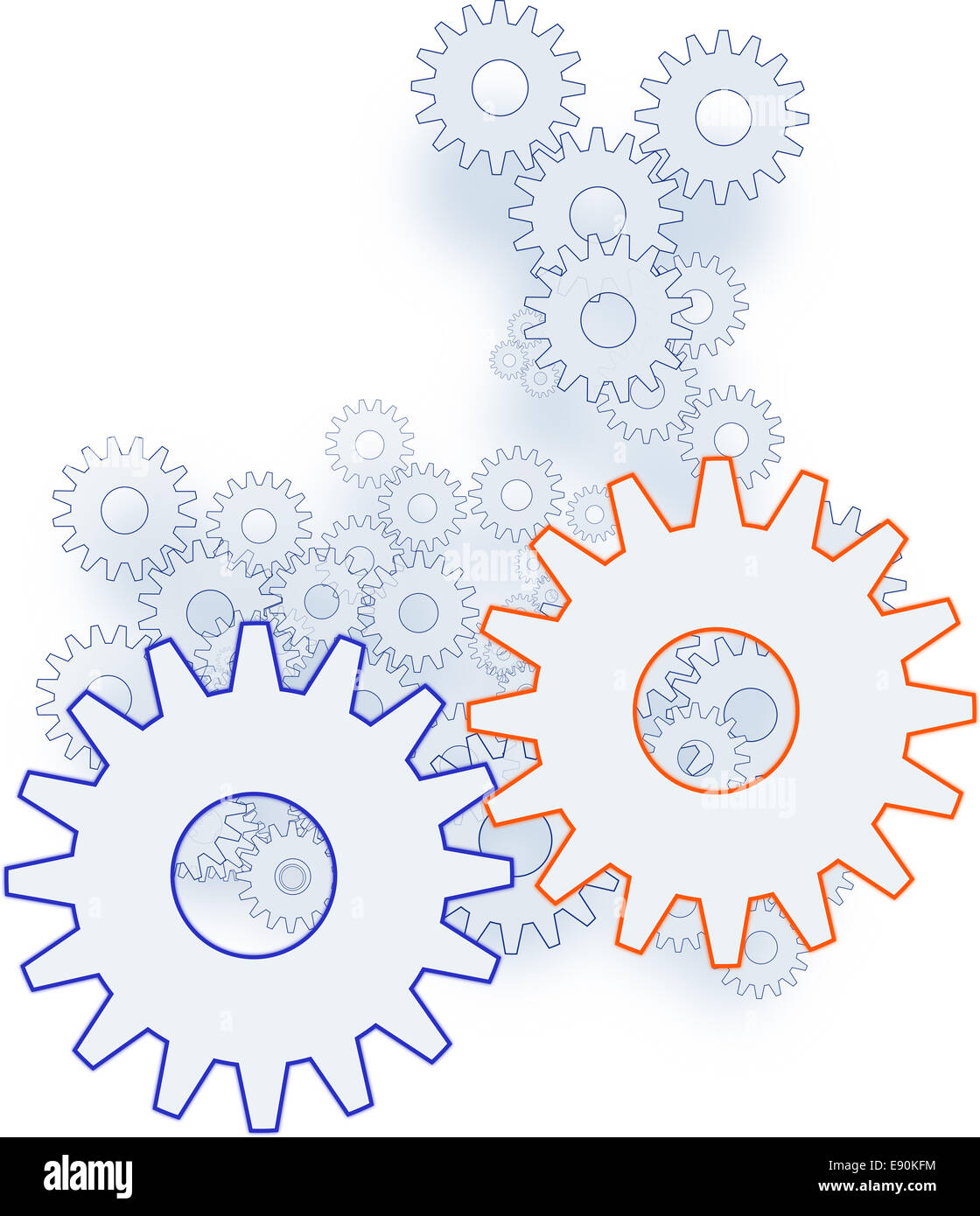 Abstract industrial technology background gears hi-res stock ...