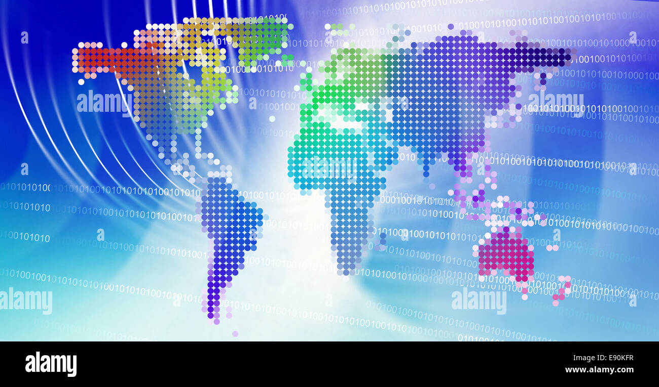 global world map background Stock Photo - Alamy