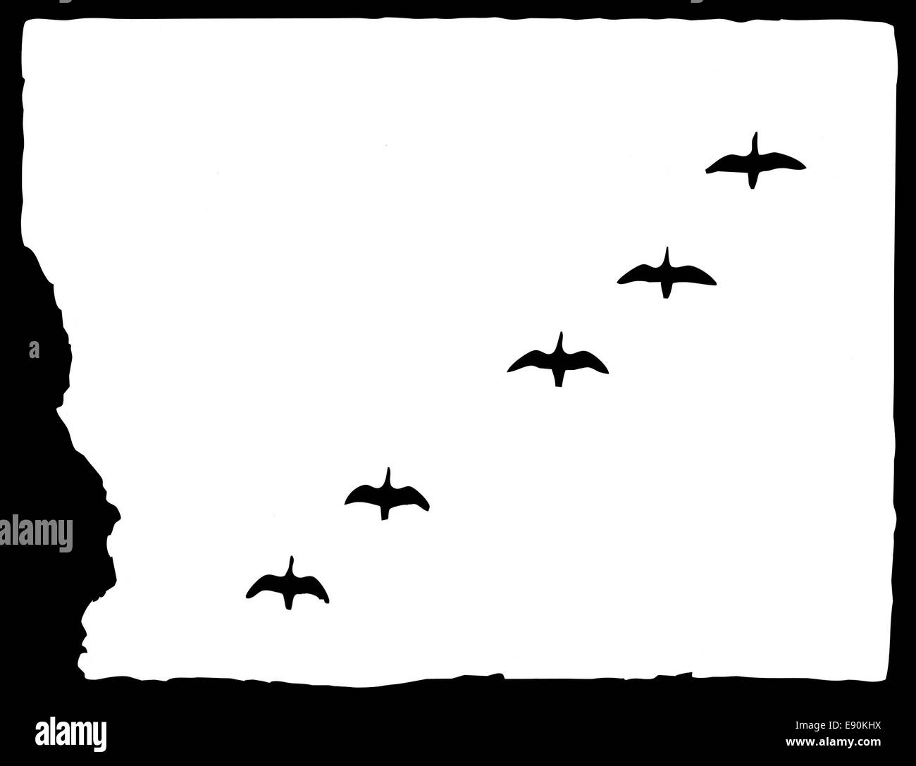 Cartoon leaf frame Black and White Stock Photos & Images - Alamy