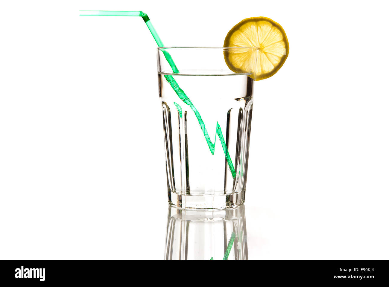 Glass Of Water With Straw
