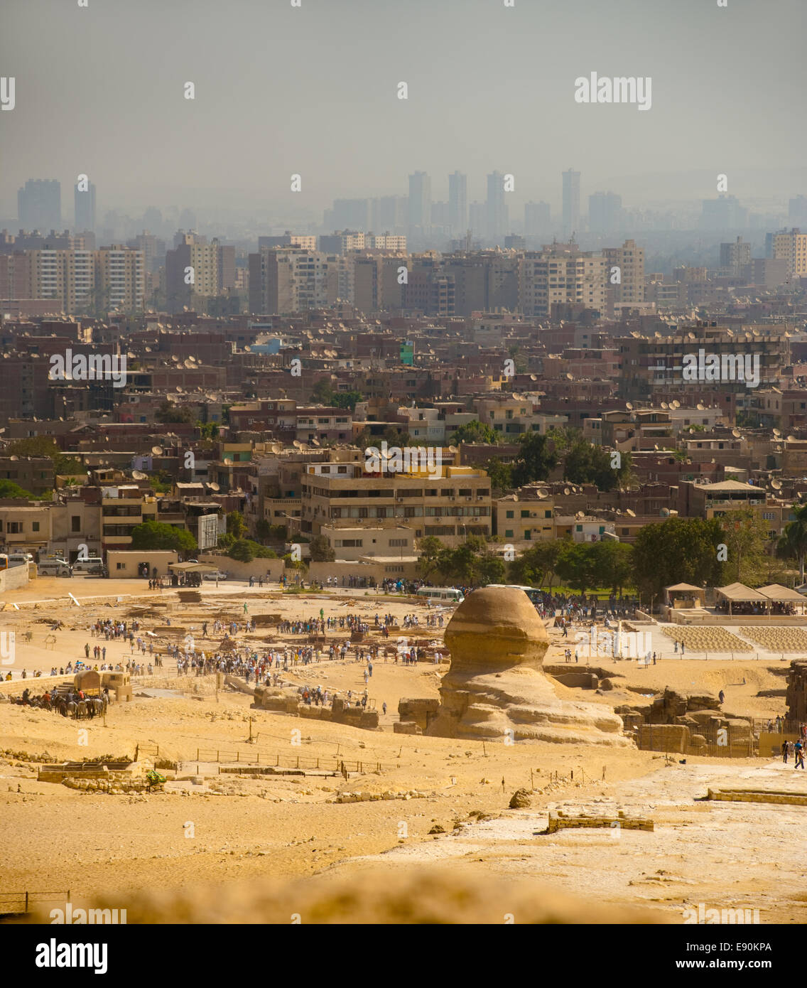 Pyramids giza city rear hi-res stock photography and images - Alamy