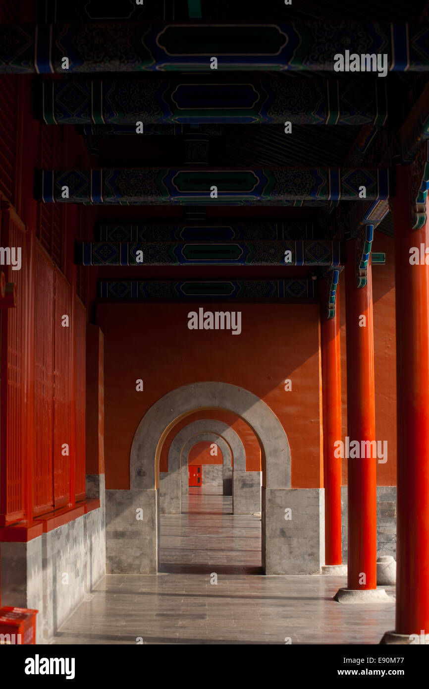 Forbidden City Hallway Beautiful Repetition Stock Photo - Alamy
