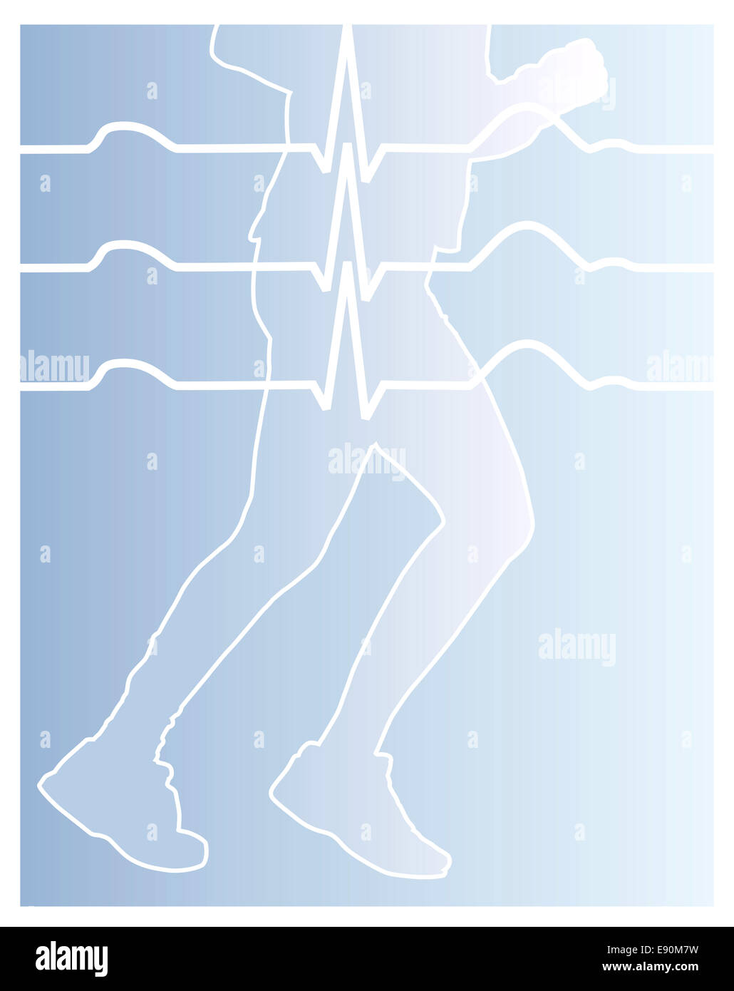 heart fitness illustrated Stock Photo - Alamy