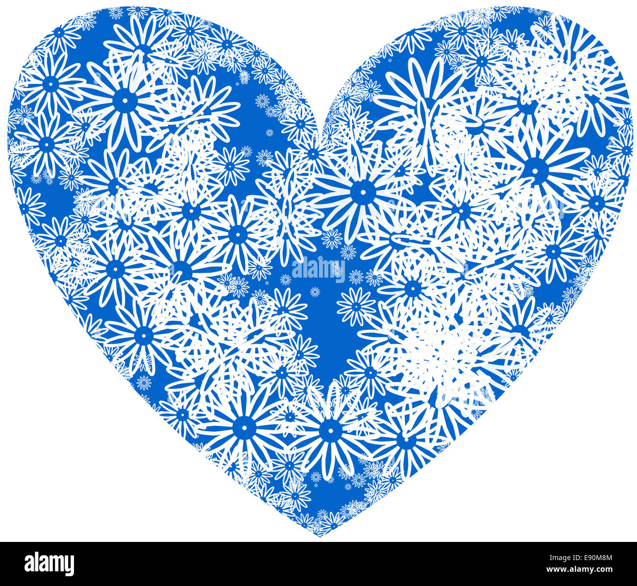 blue heart illustrated Stock Photo - Alamy