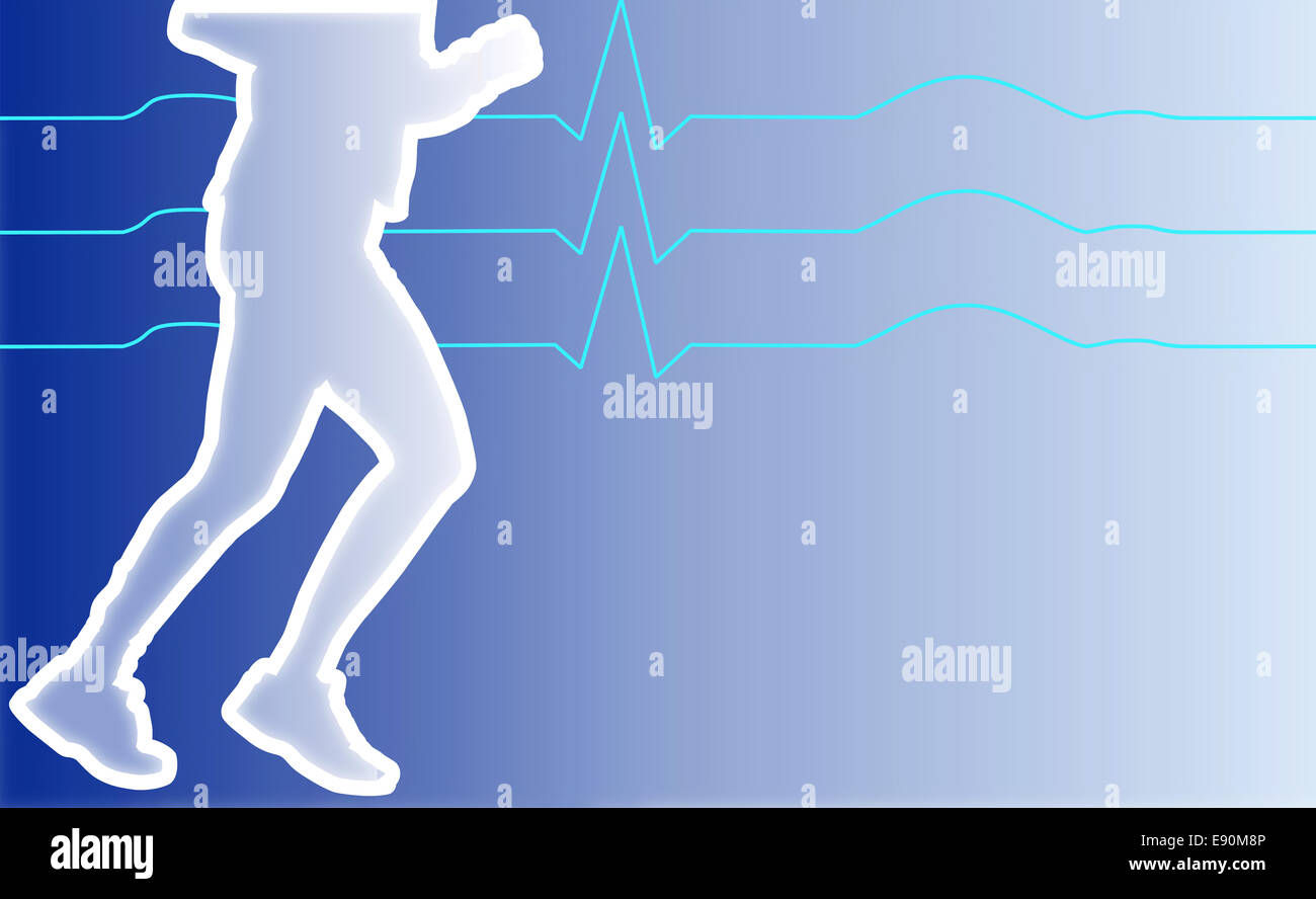 heart fitness illustrated Stock Photo - Alamy