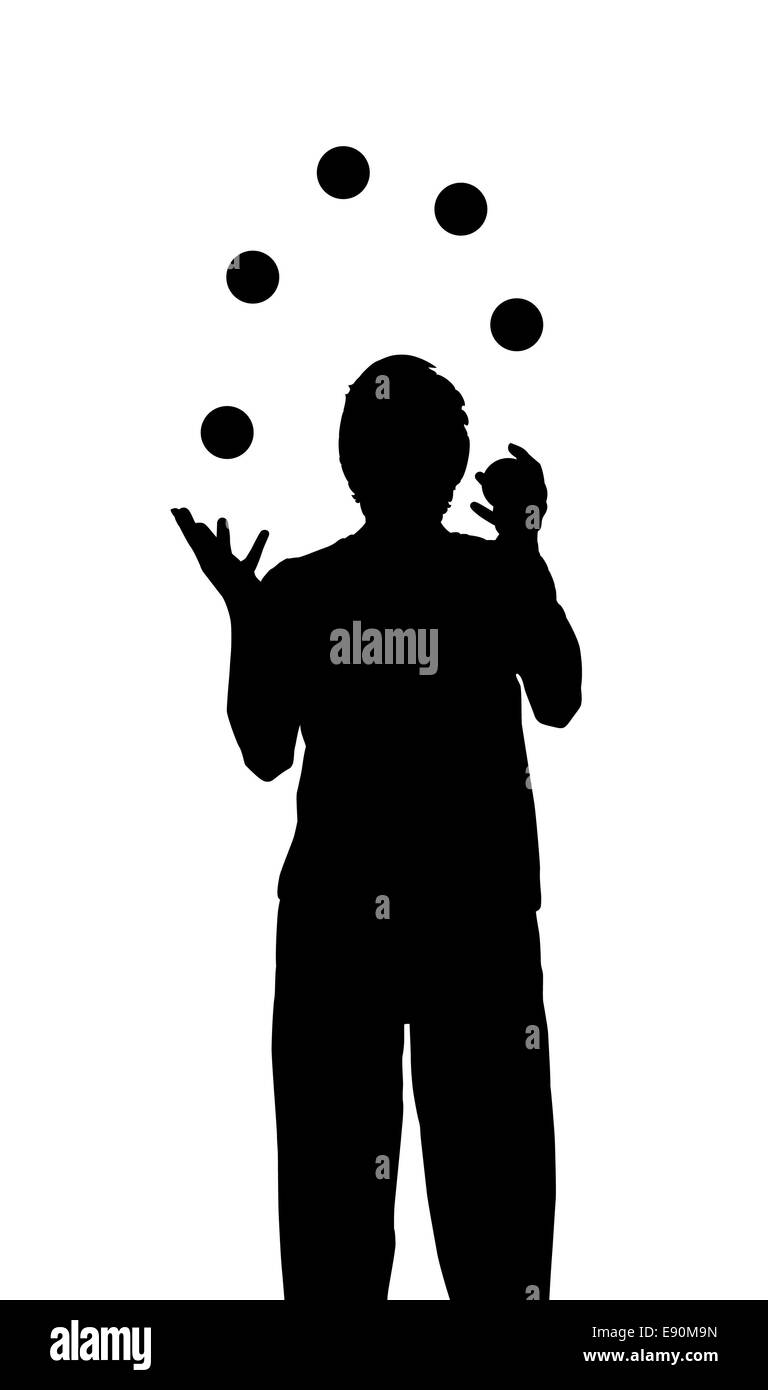 Juggler juggling Black and White Stock Photos & Images - Alamy