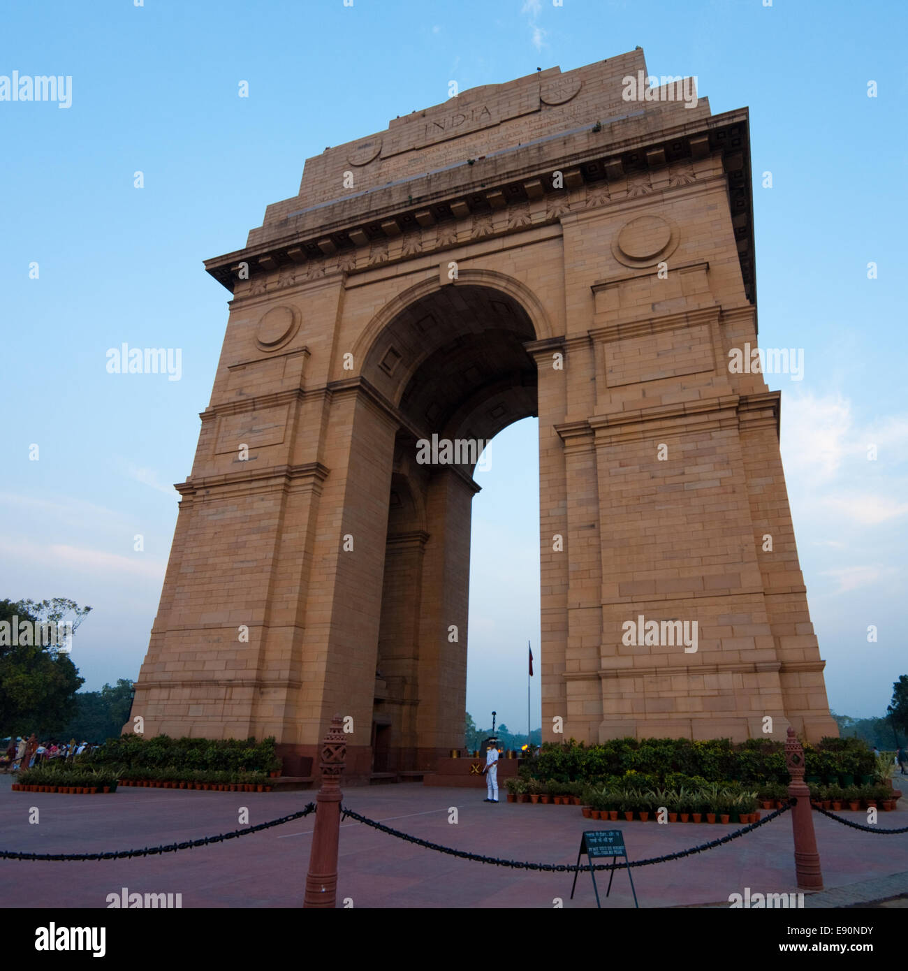 India Gate Evening Blue Sky Horizontal Stock Photo - Alamy