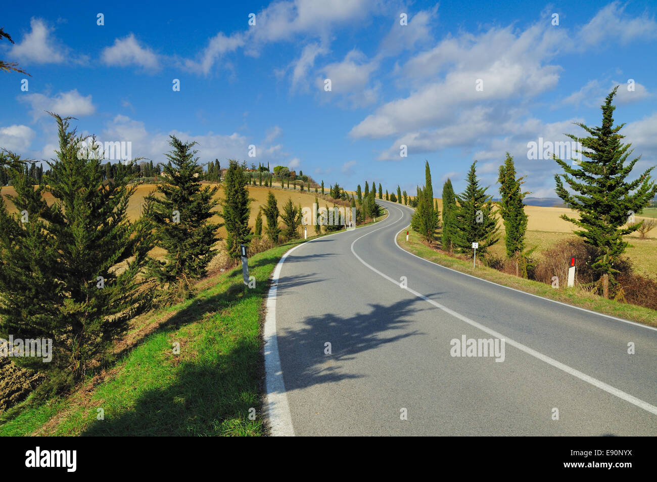 The road of Chianti (Tuscany Stock Photo - Alamy