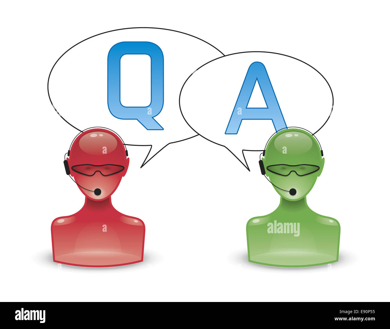 question and answer Stock Photo - Alamy
