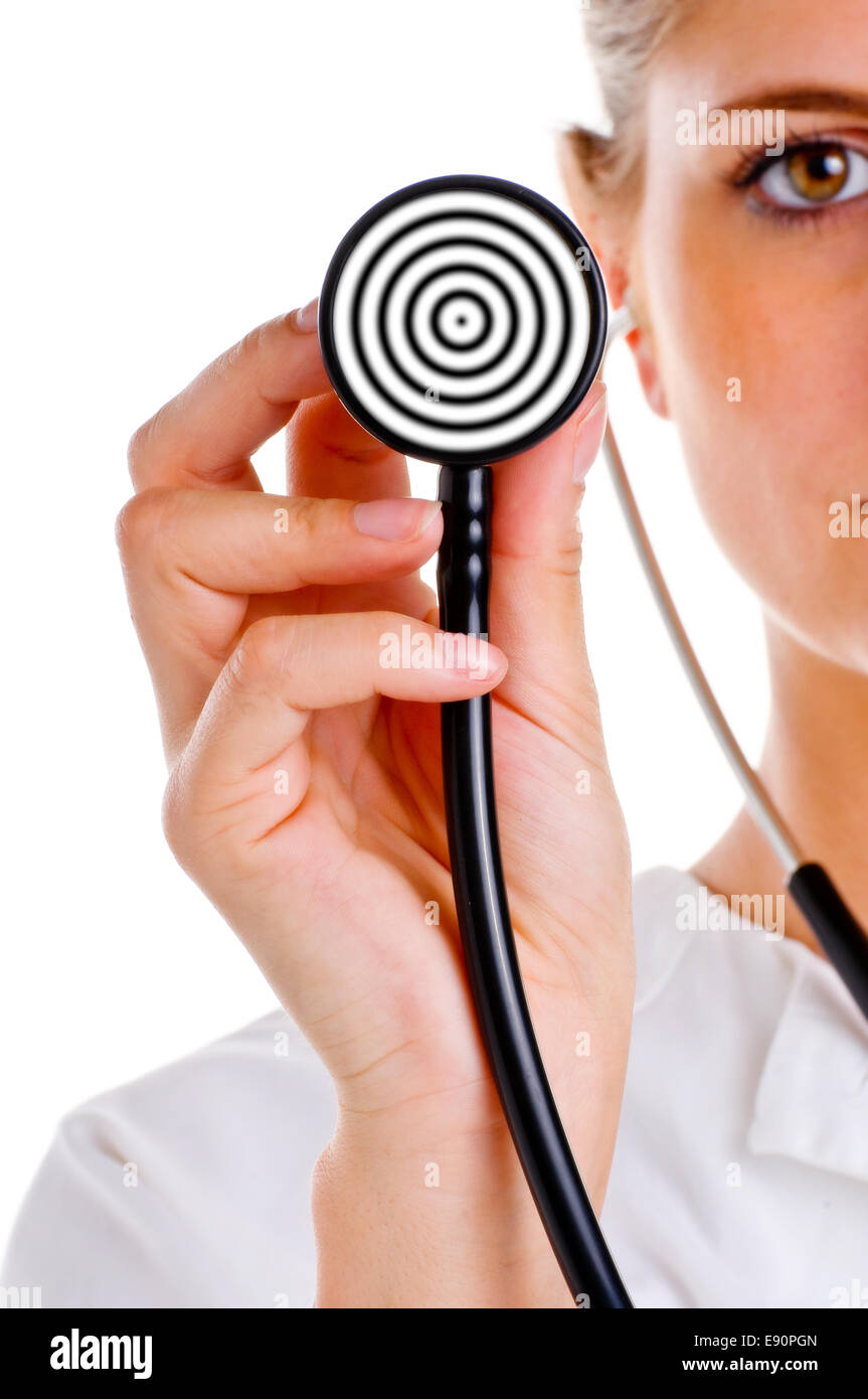 Medical Doctor with Stethoscope Stock Photo - Alamy