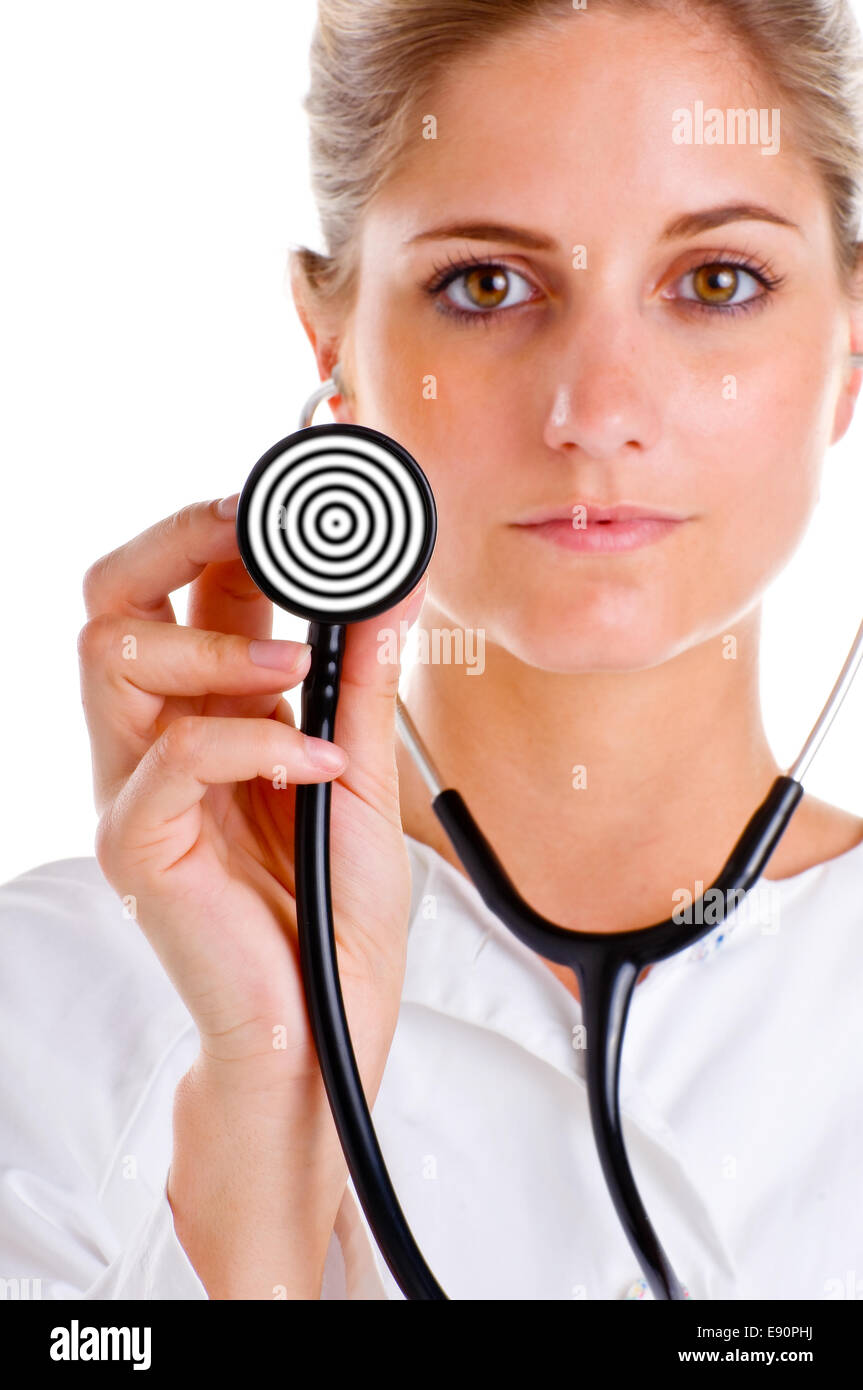 Medical Doctor with Stethoscope Stock Photo - Alamy