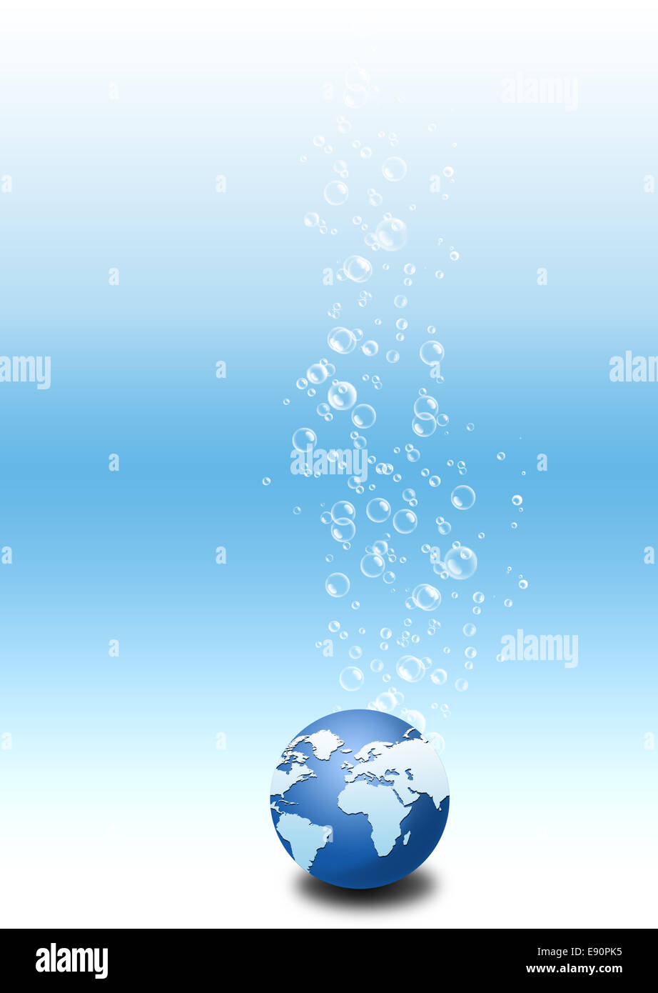Planet earth with circles hi-res stock photography and images - Alamy