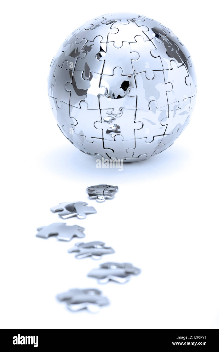 Jigsaw puzzle world map hi-res stock photography and images - Alamy