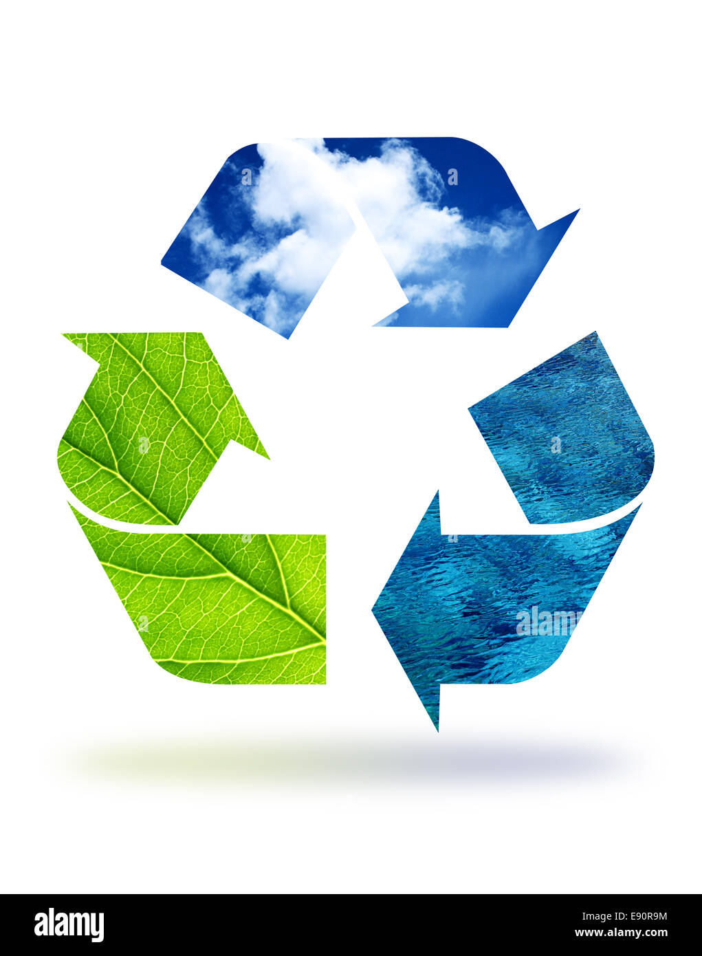 Recycling system Cut Out Stock Images & Pictures - Alamy