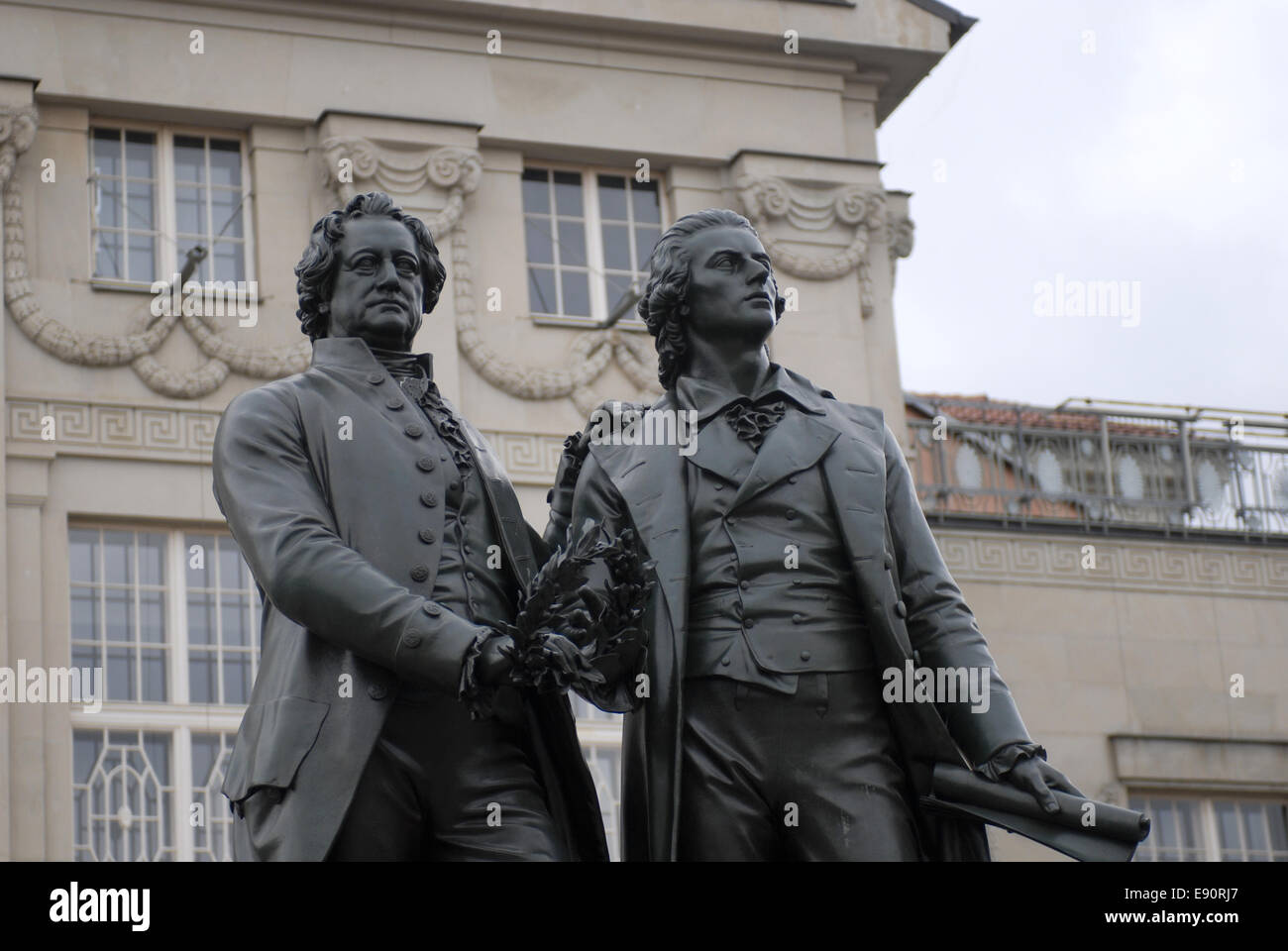 Goethe and Schiller Stock Photo - Alamy