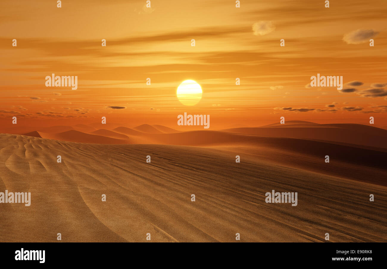 Desert sunset hi-res stock photography and images - Alamy