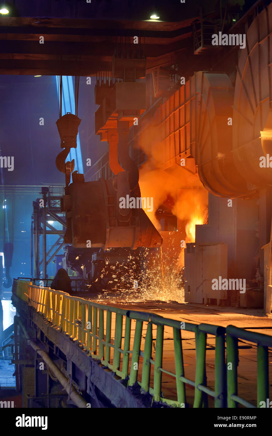 Open hearth steel furnace hi-res stock photography and images - Alamy