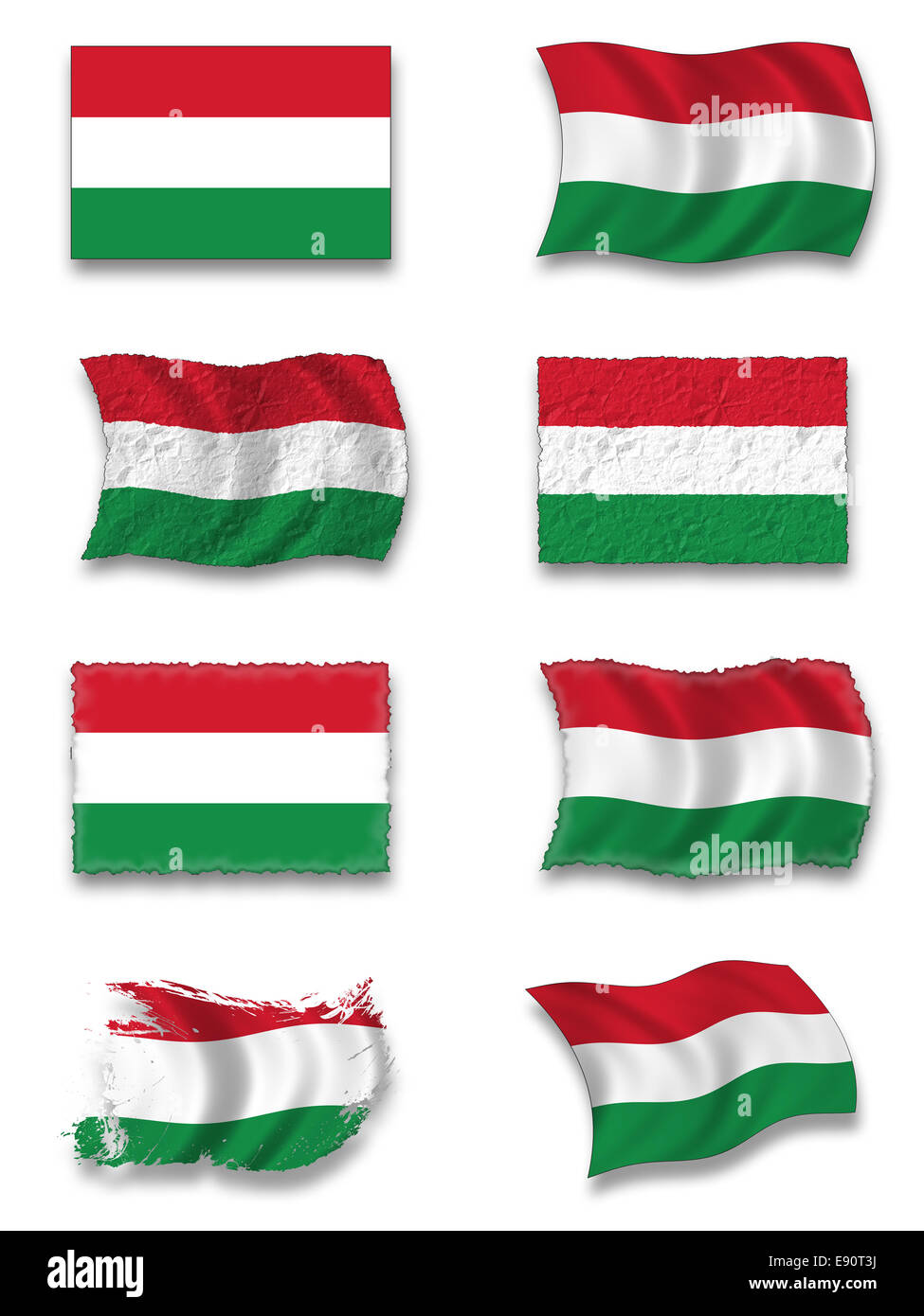 Flag of Hungary Stock Photo - Alamy