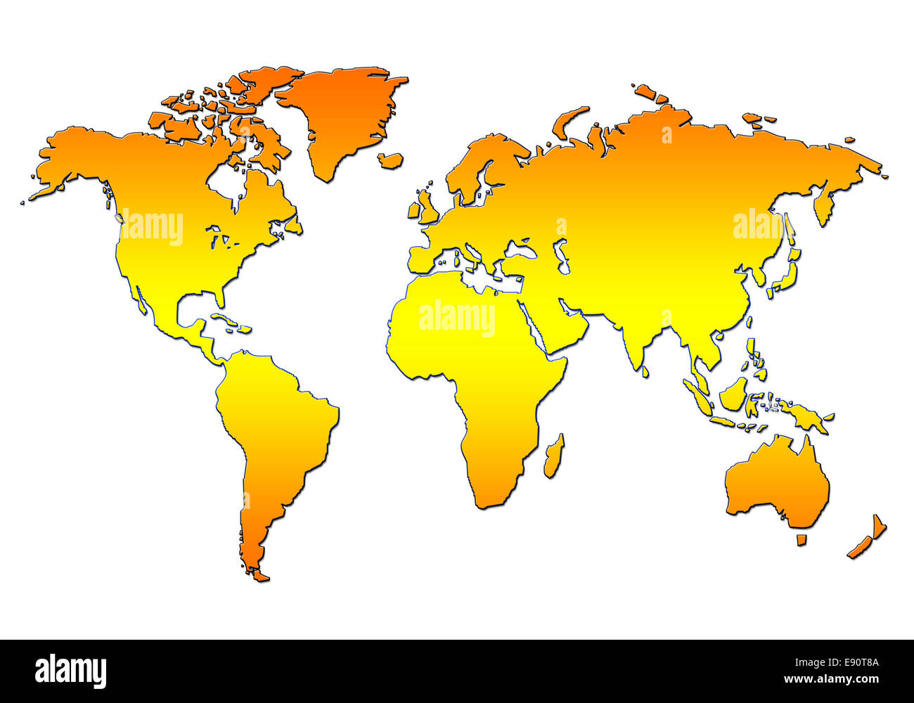 World map australia round hi-res stock photography and images - Alamy
