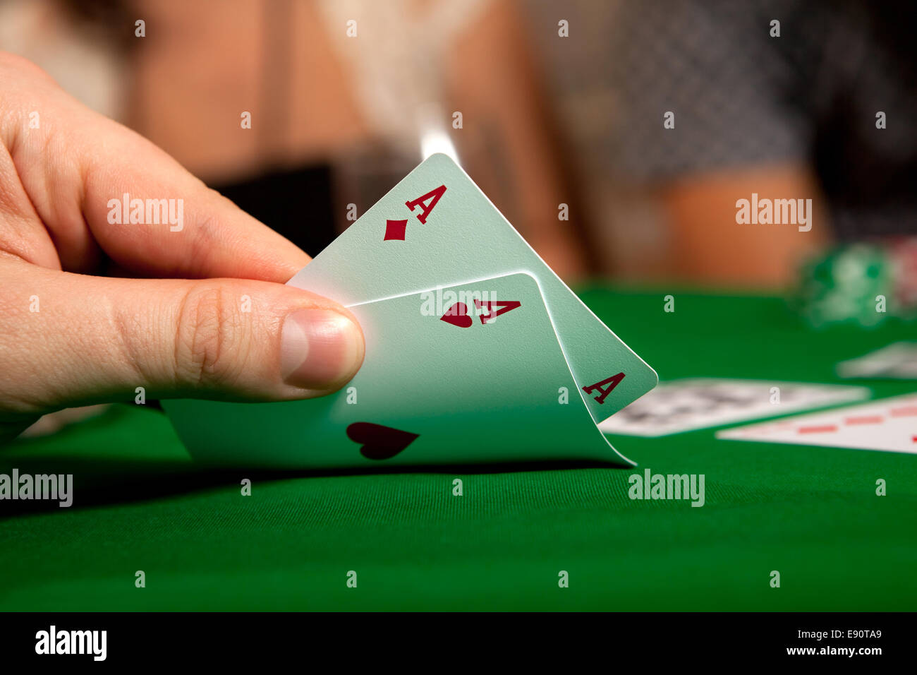 Pair of aces Stock Photo - Alamy