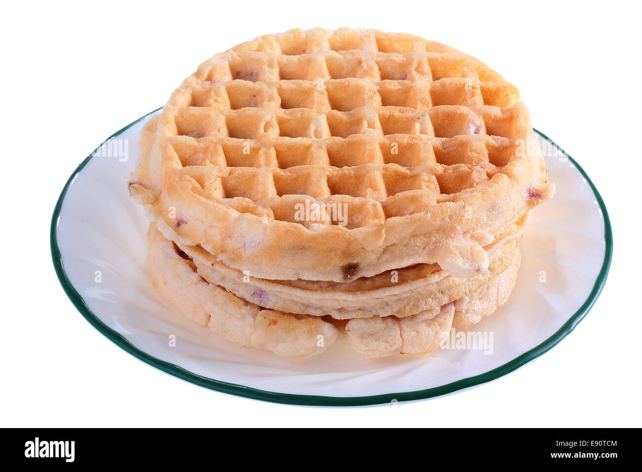 Belgian sugar waffle Cut Out Stock Images & Pictures - Alamy