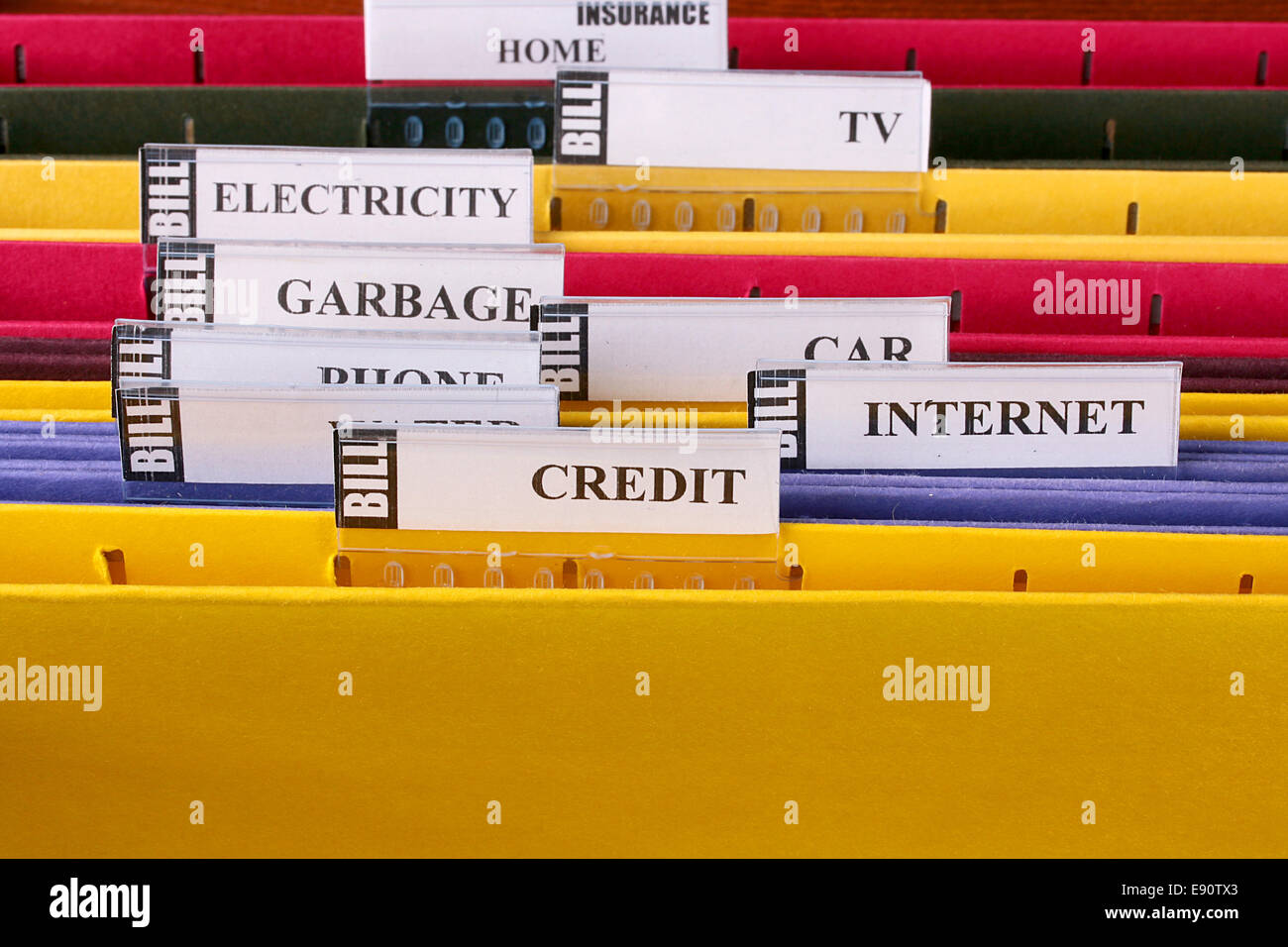 File folders debt hi-res stock photography and images - Alamy