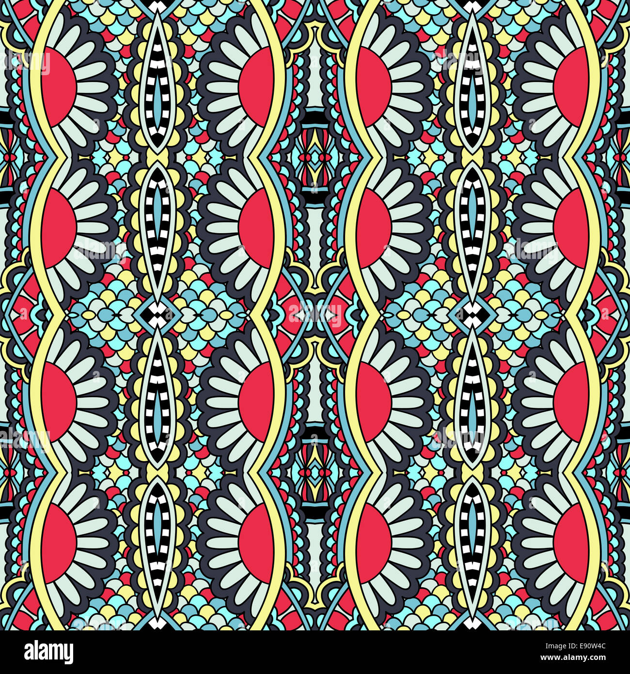 seamless geometry vintage pattern, ethnic style ornamental backg Stock ...