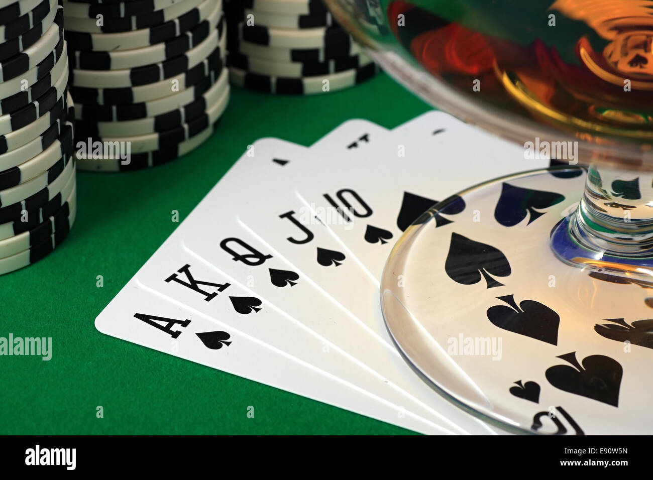 Best Poker Hand Stock Photo - Alamy