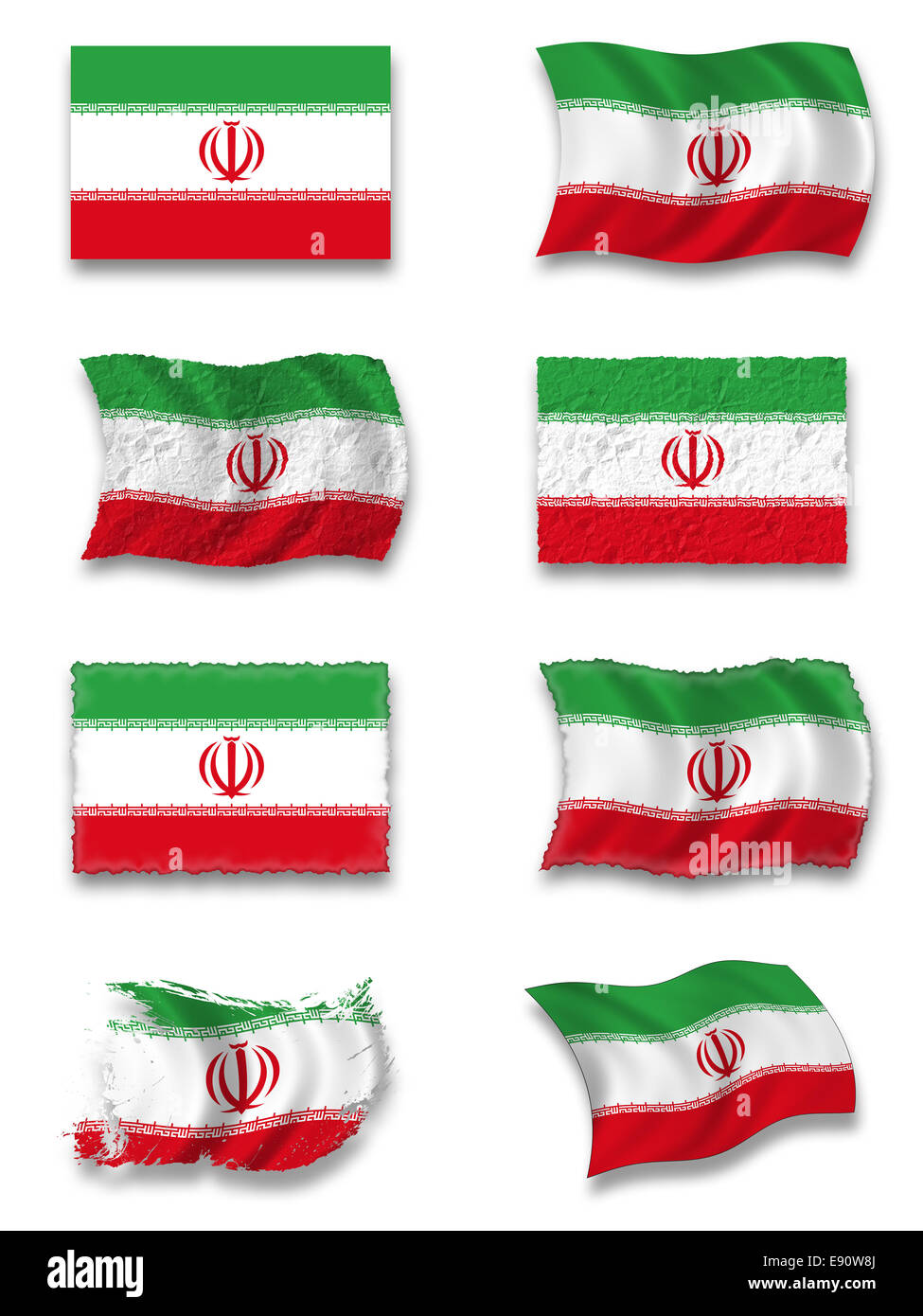 Flag of Iran Stock Photo - Alamy