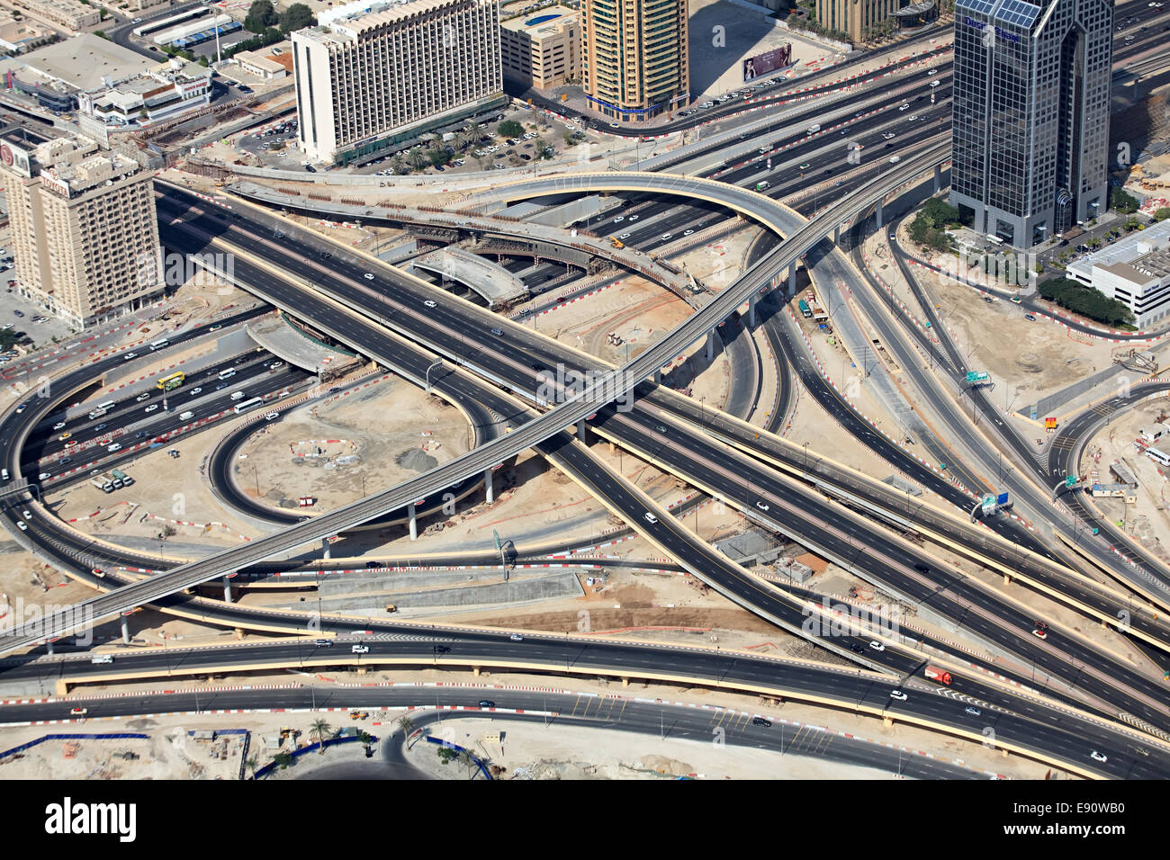 Transport interchange in Dubai Stock Photo - Alamy